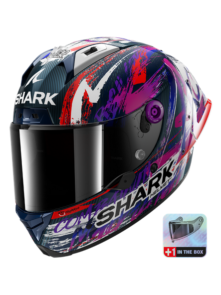SHARK AERON-GP FIM RACING #1 REPLICA ZARCO SIGNATURE Carbon White ...