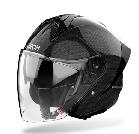 AIROH CASCO JET H 21 CARBON GLOSS - Motorbros & Gorilla Chic